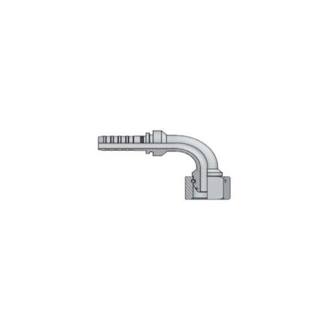 2CH83M Metric Heavy Female Swept 90˚ - Hose Plus Fittings